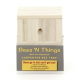 Bees N Things Wood Hanging Carpenter Bee Catcher for Outdoor Use ...