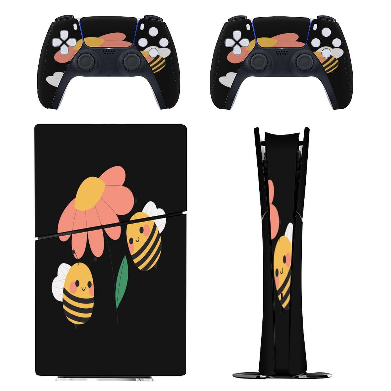 Bees PS5/PS5 Slim Digital Disc Skin Sticker For Console And Controller ...