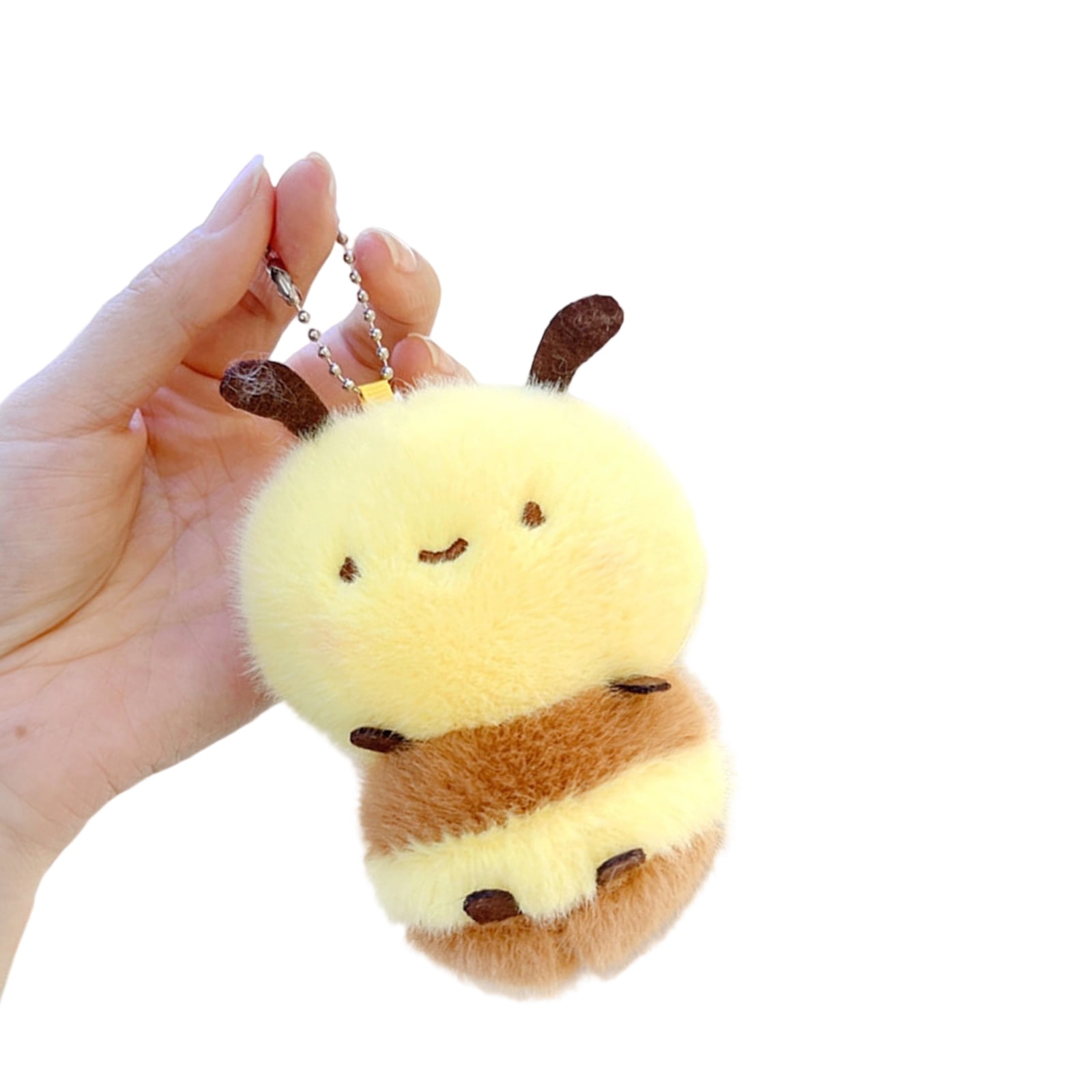 Bees Plush Bag Charm Keyring Soft Stuffed Keychain Shopping Bag Charm ...