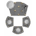 Bees Round Table Placemats Set of 4 Wedge Placemats, Spring Summer ...