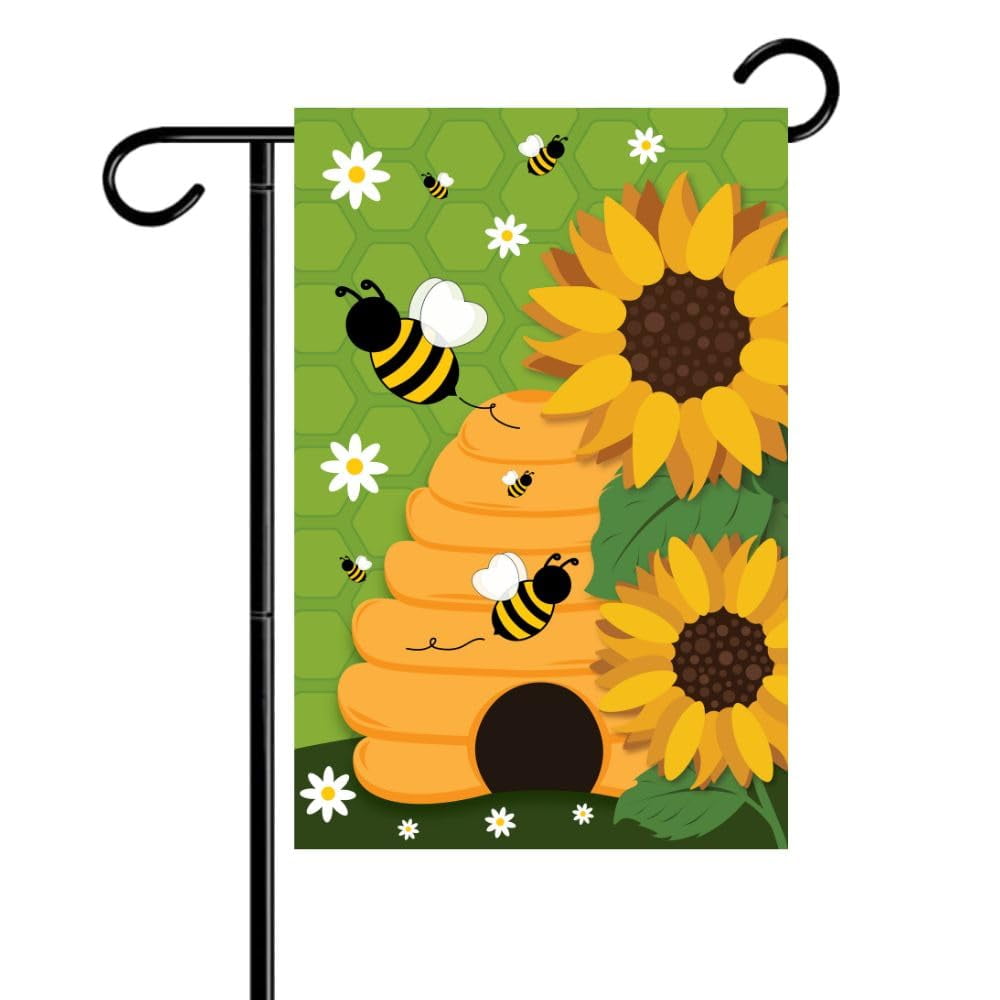 Bees, Sunflowers Double-Sided Garden SSF20 Flag 12x18 Fall Yard Decor ...
