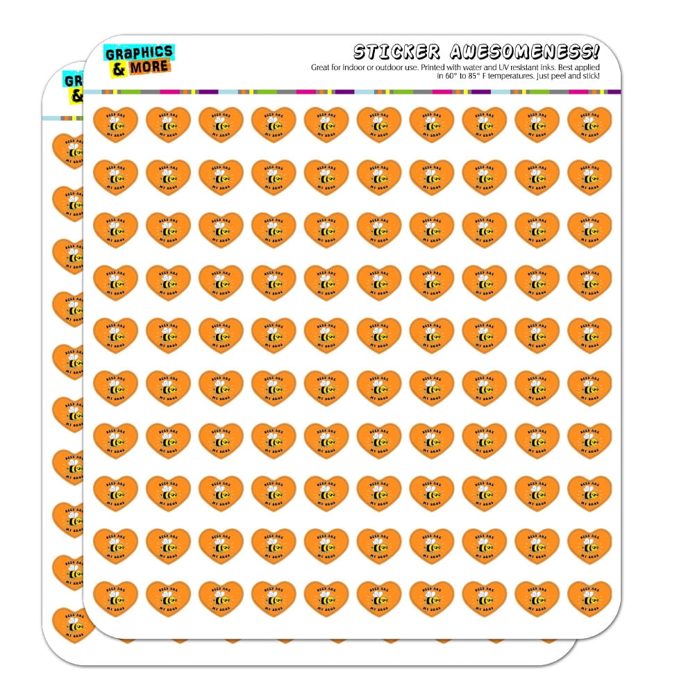 Bees are My Bros Funny Humor Heart Shaped Planner Calendar Scrapbook ...
