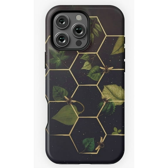 Bees in Space Cosmic Cute Animal Design Phone Case for iPhone 16 15 14 ...