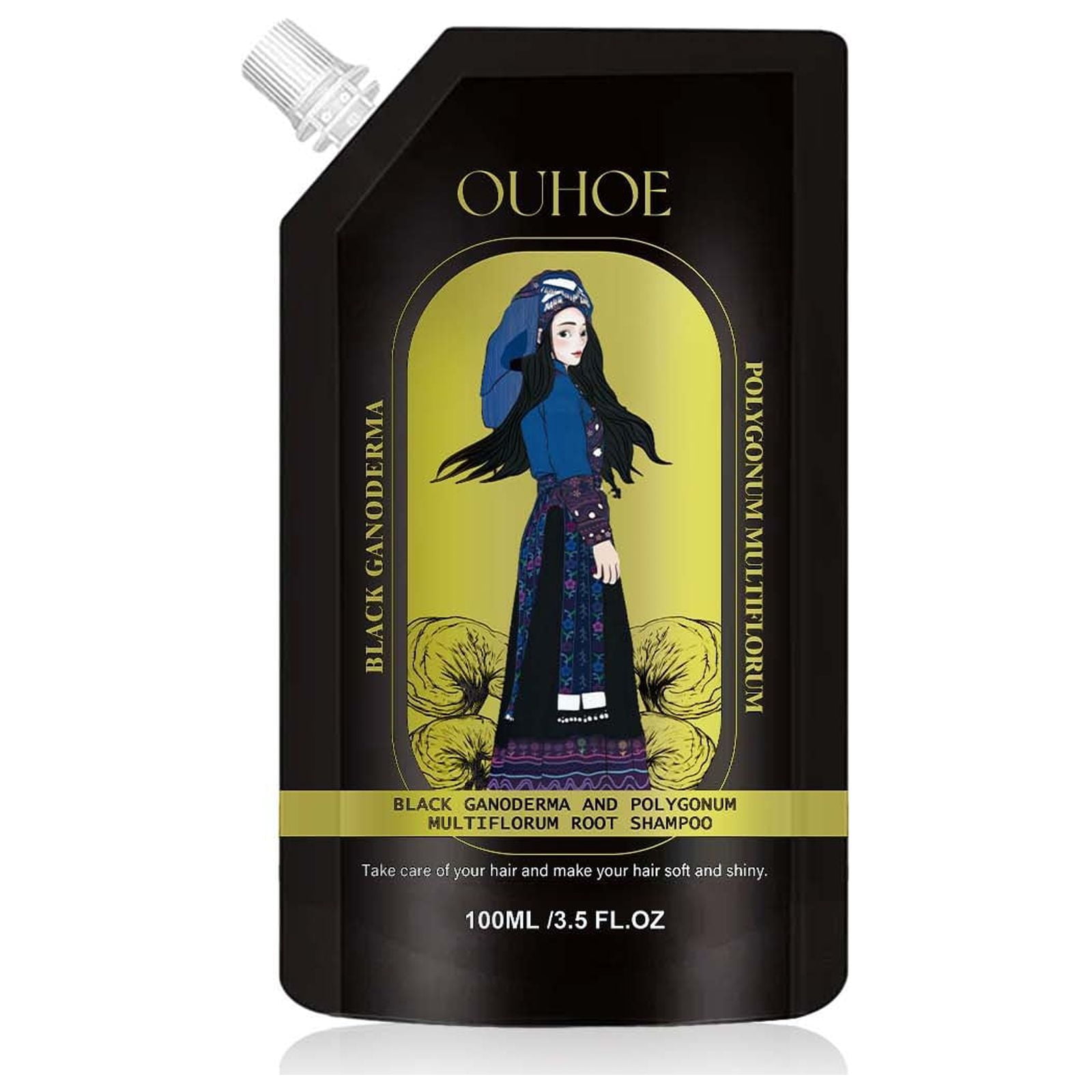 Beessbest Ganoderma Nigrum Plant Extract Hair Shampoo Ganoderma Nigrum ...