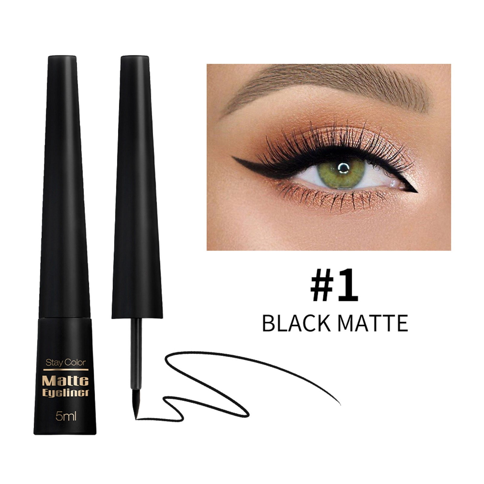 Beessbest Waterproof Eyeliner Pencil, 1 Pack 5ml Eyeliner Smoothing ...