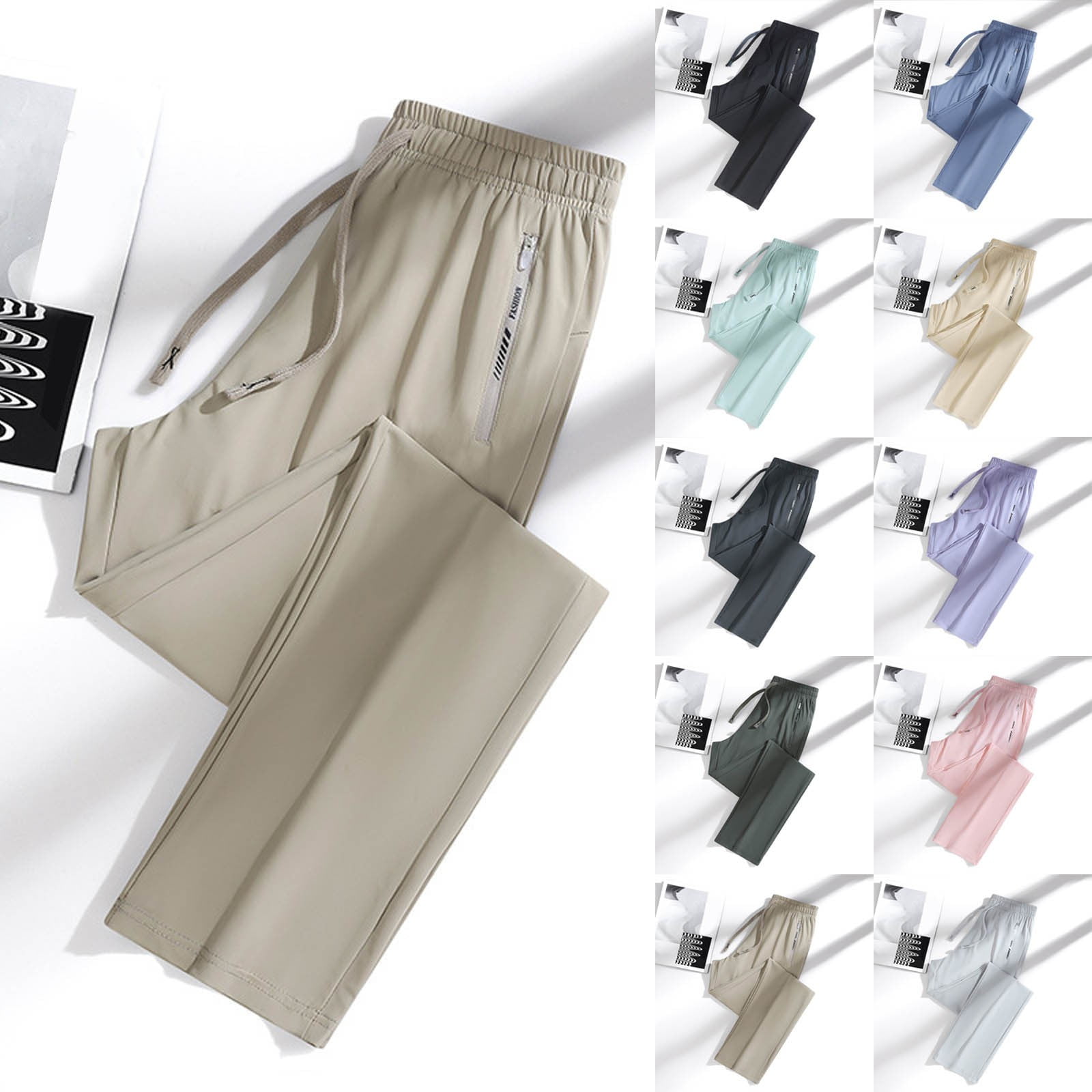 Beeswan Pants for Women Comfy Fit Soft Stretch Breathable Travel Pants ...