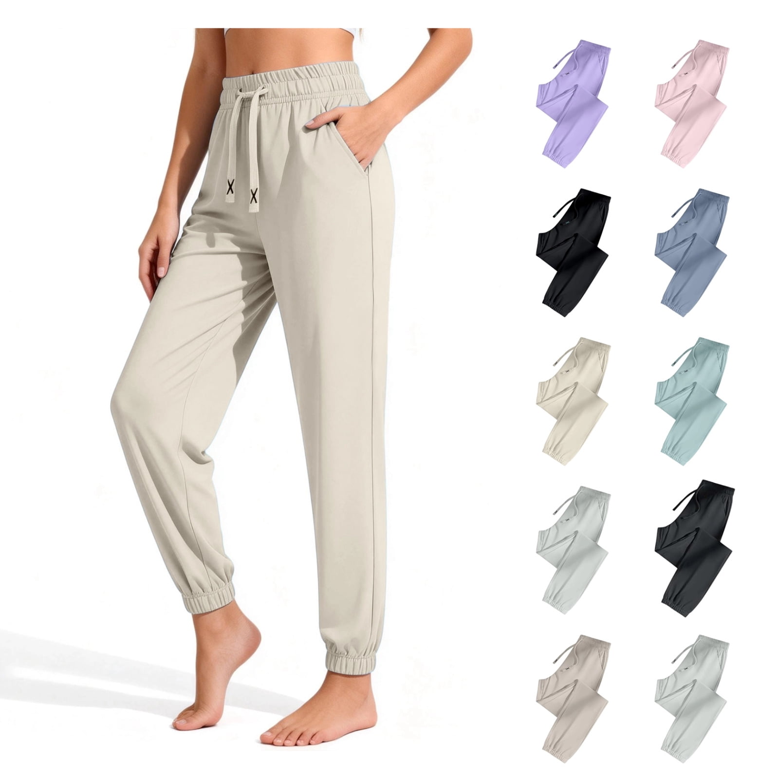 Beeswan Pants for Women Ultra Stretch Breathable Casual Comfy Fit ...