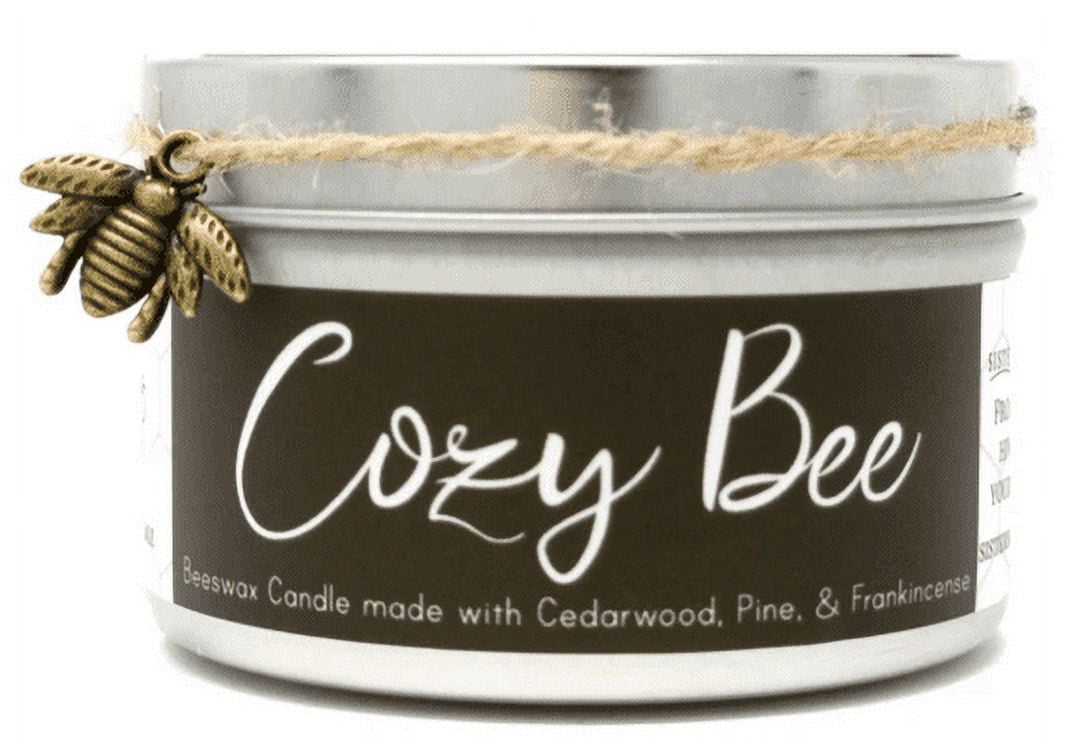 Beeswax Candle - Cozy Bee (with Cedarwood, Pine, & Frankincense ...