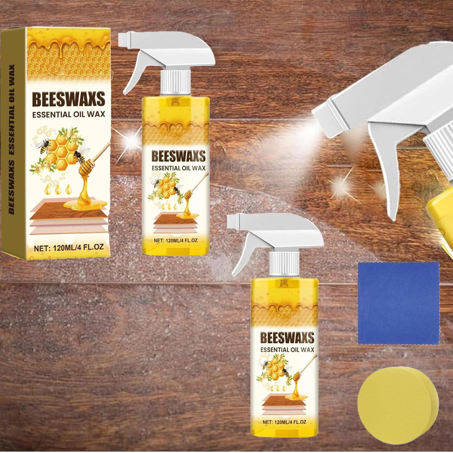 Beeswax Floor Polish Spray – 2026 Edition Natural Beeswax Wood Polish ...