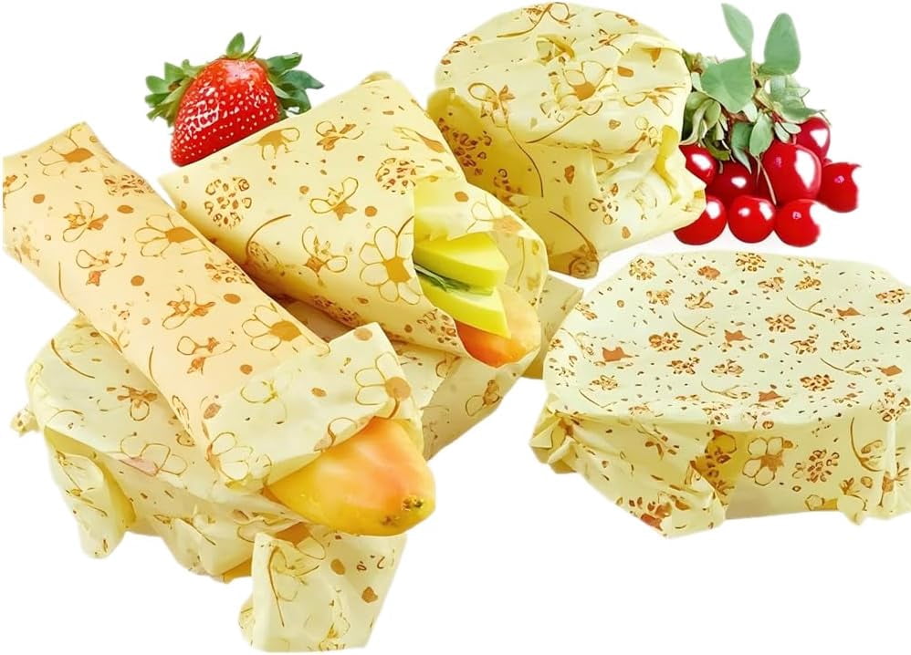 Beeswax Food Wrap (Set of 7) Sustainable Alternative to Aluminum Foil ...