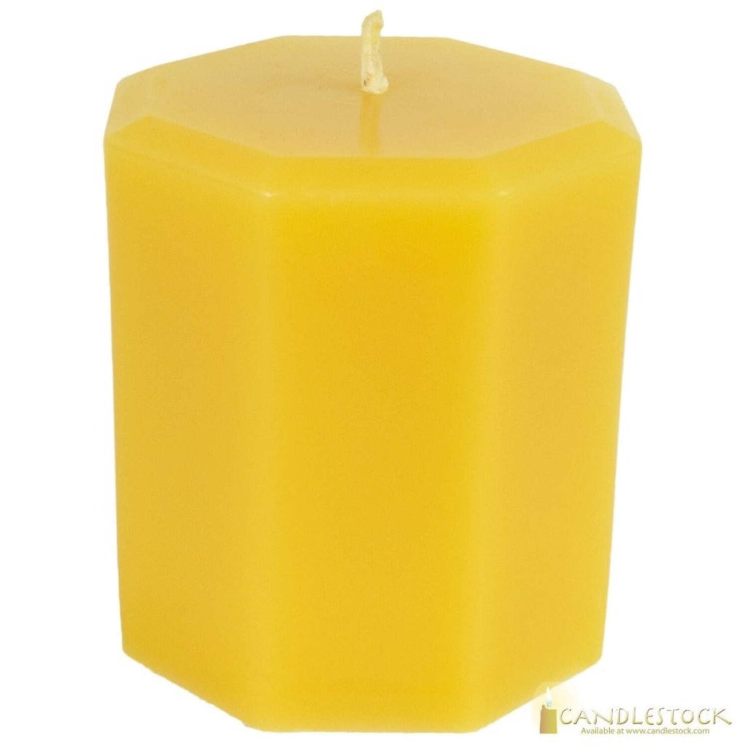 Beeswax Octagonal Pillar Candle - Walmart.com