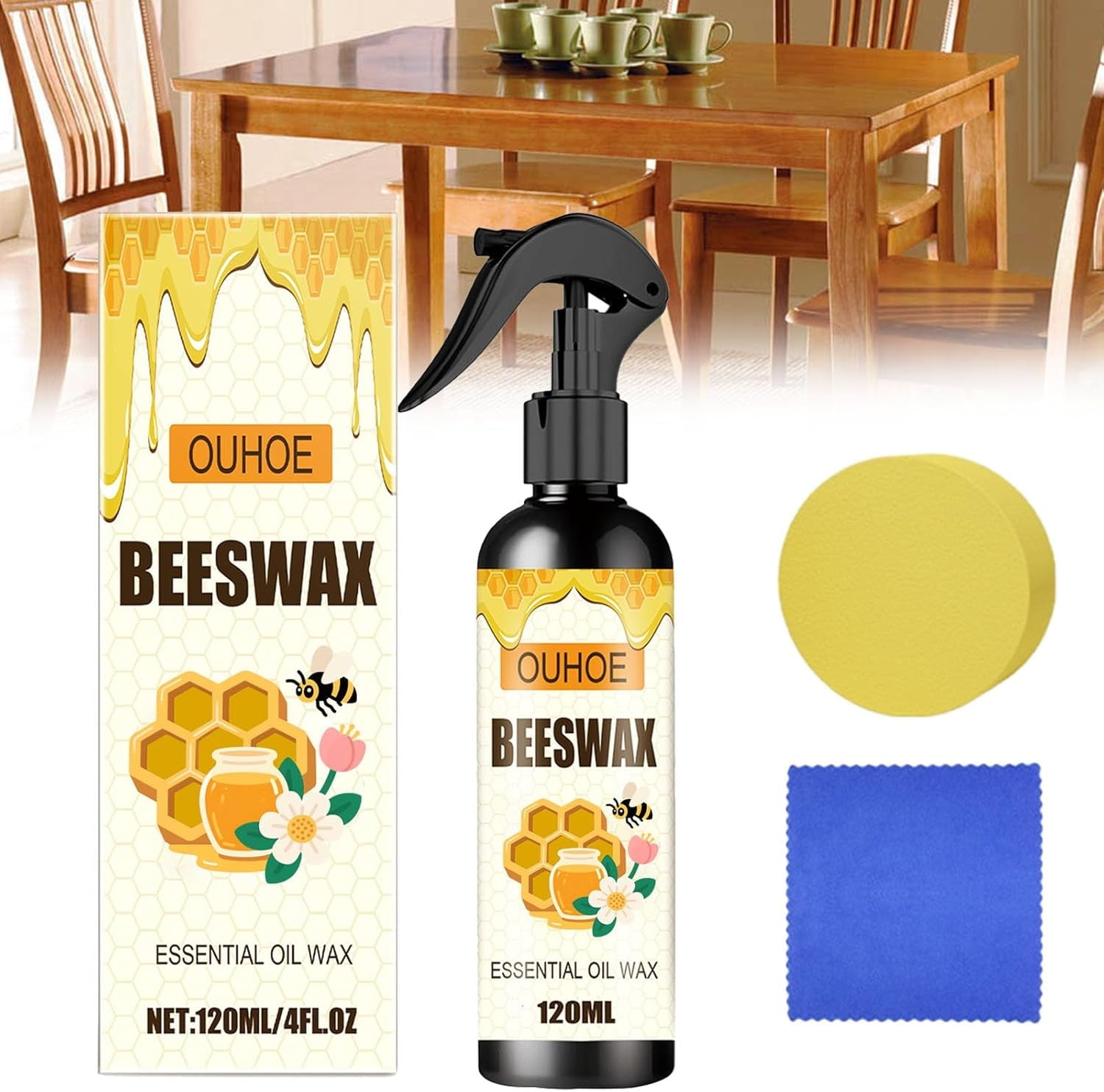 Beeswax Spray, Natural Beeswax Spray Furniture Polish, The Original ...