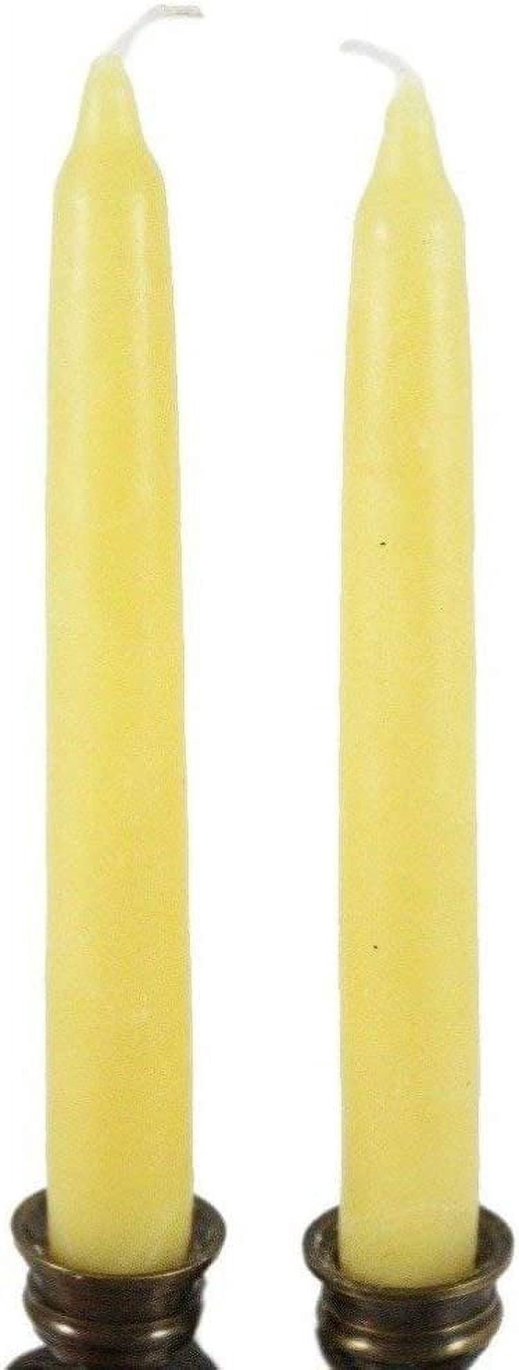 Beeswax Taper Candle Pair - 6 Inch All Natural Taper Candles - 13 Hour ...