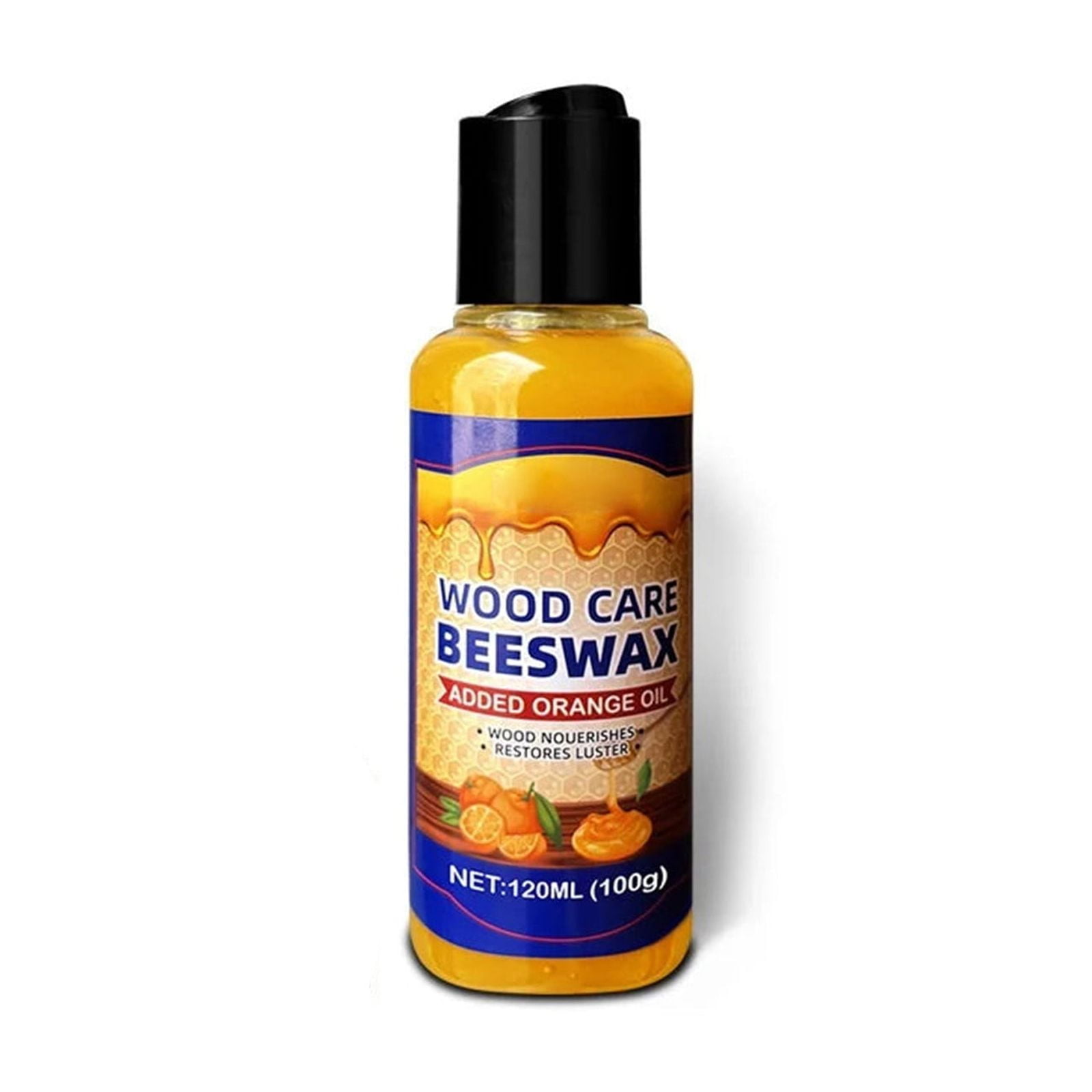 Beeswax Wood Polish, Natural Furniture Wax, 120ML Jar, Protects ...