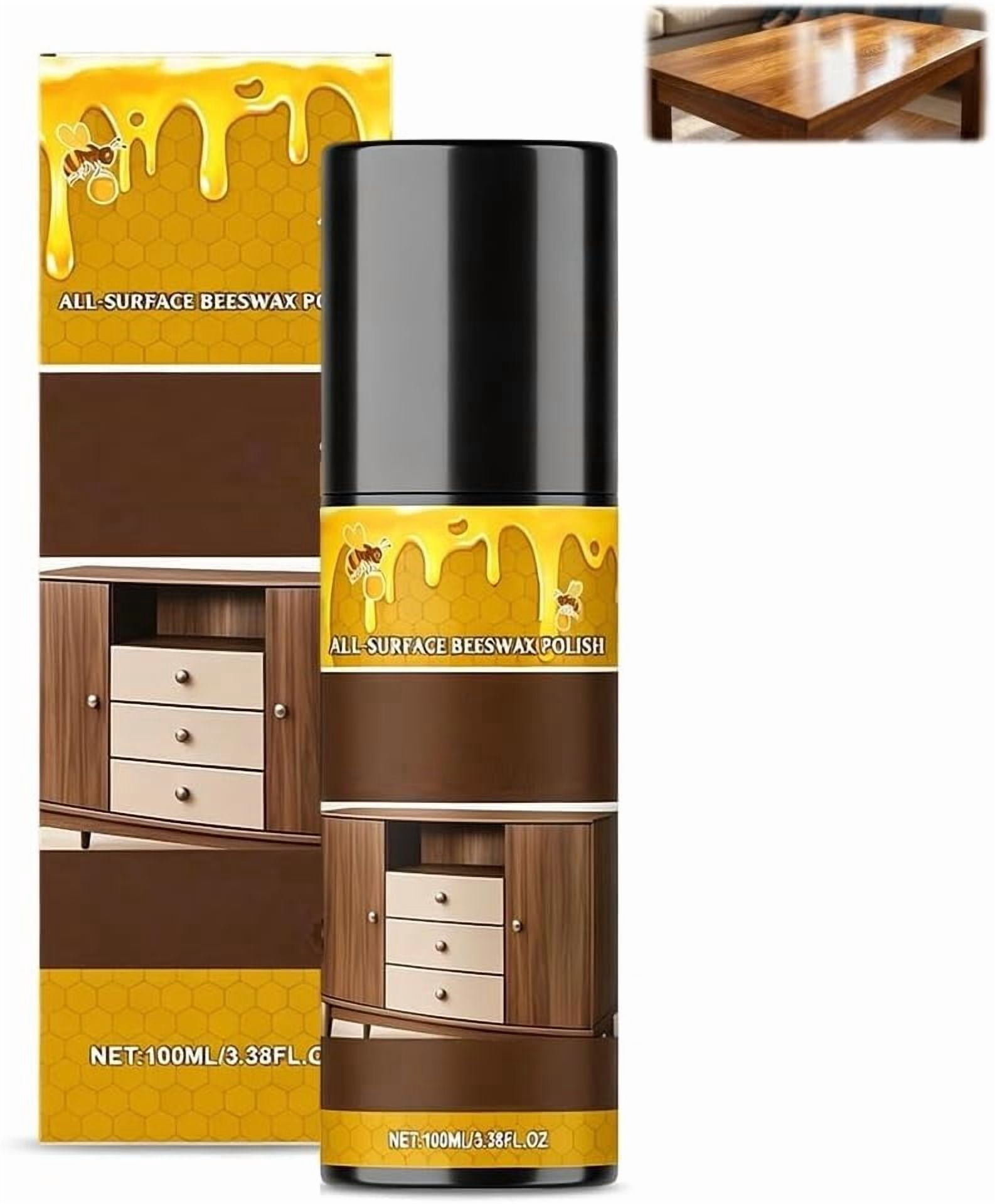 Beeswax Wood Polish Spray 100ml for Furniture Floors Shine Protection ...
