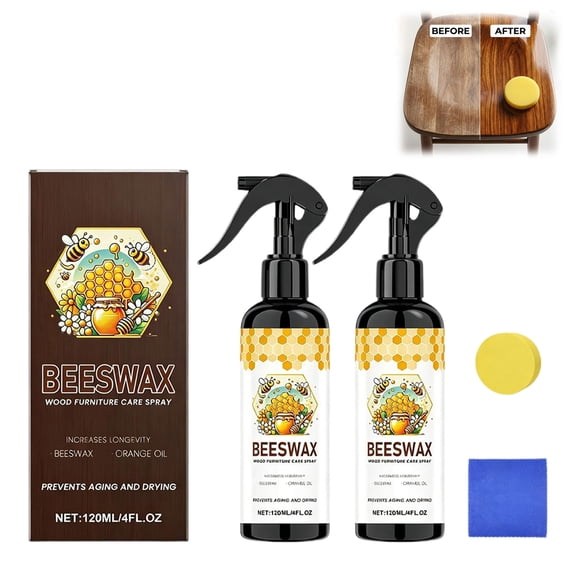 Beeswax Wood Polish Spray – 2026 Natural Furniture Cleaner & Restorer ...
