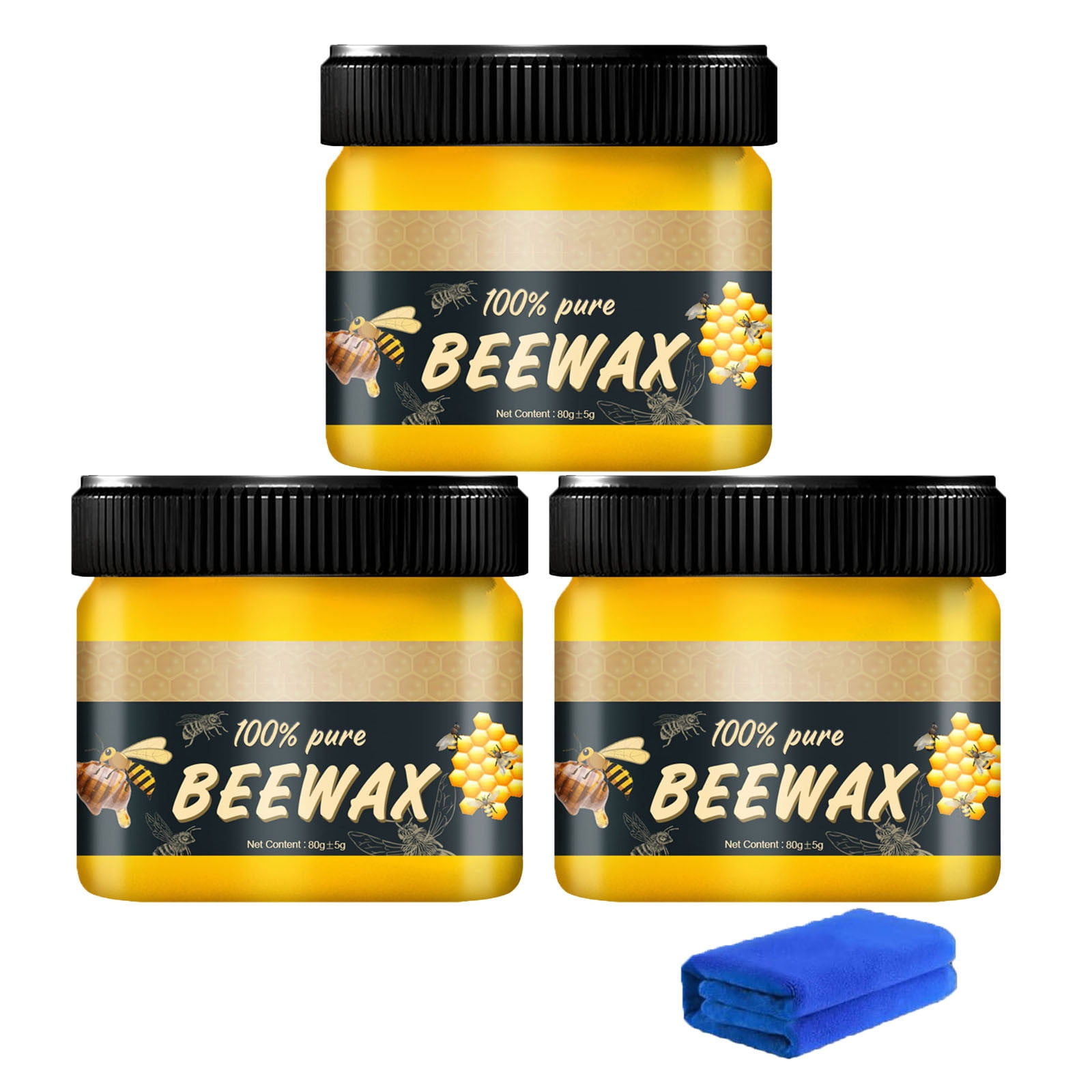Beeswax Wood Polish and Conditioner - Multipurpose Beeswax Furniture ...