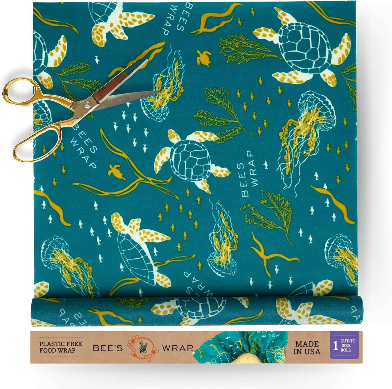 Beeswax Wraps for Food - Honeycomb Cut to Size Wax Paper Roll - Made in ...
