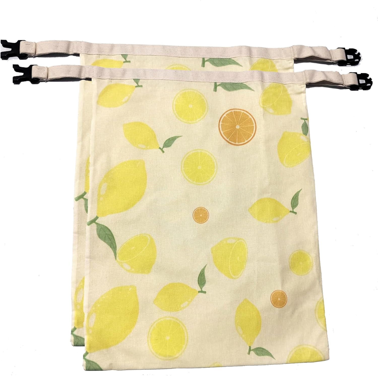 Beeswax lined surface bag, flower pattern, moisture resistant zipper ...