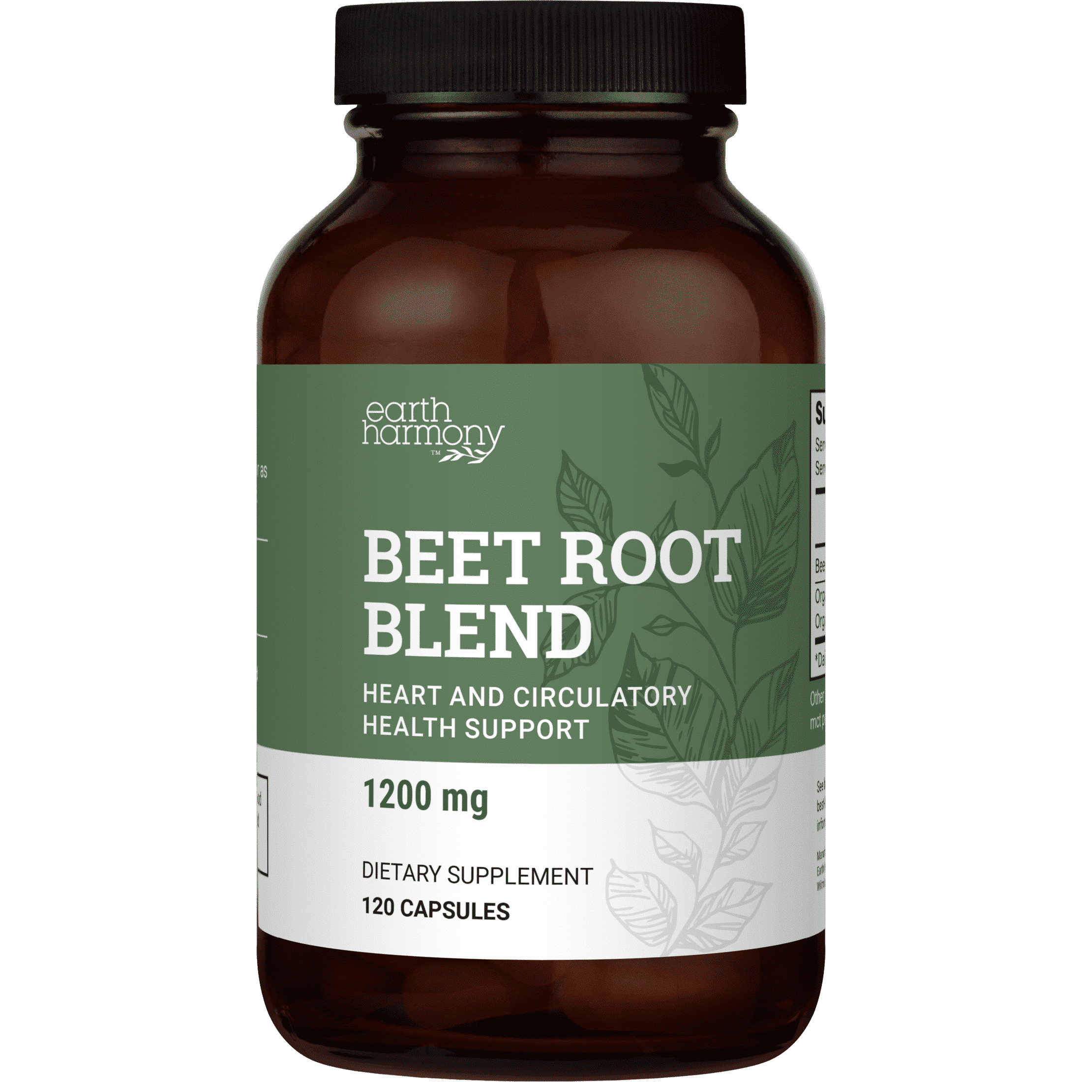 Earth Harmony Beet Root Capsules Extra Strength with Beet Juice for ...