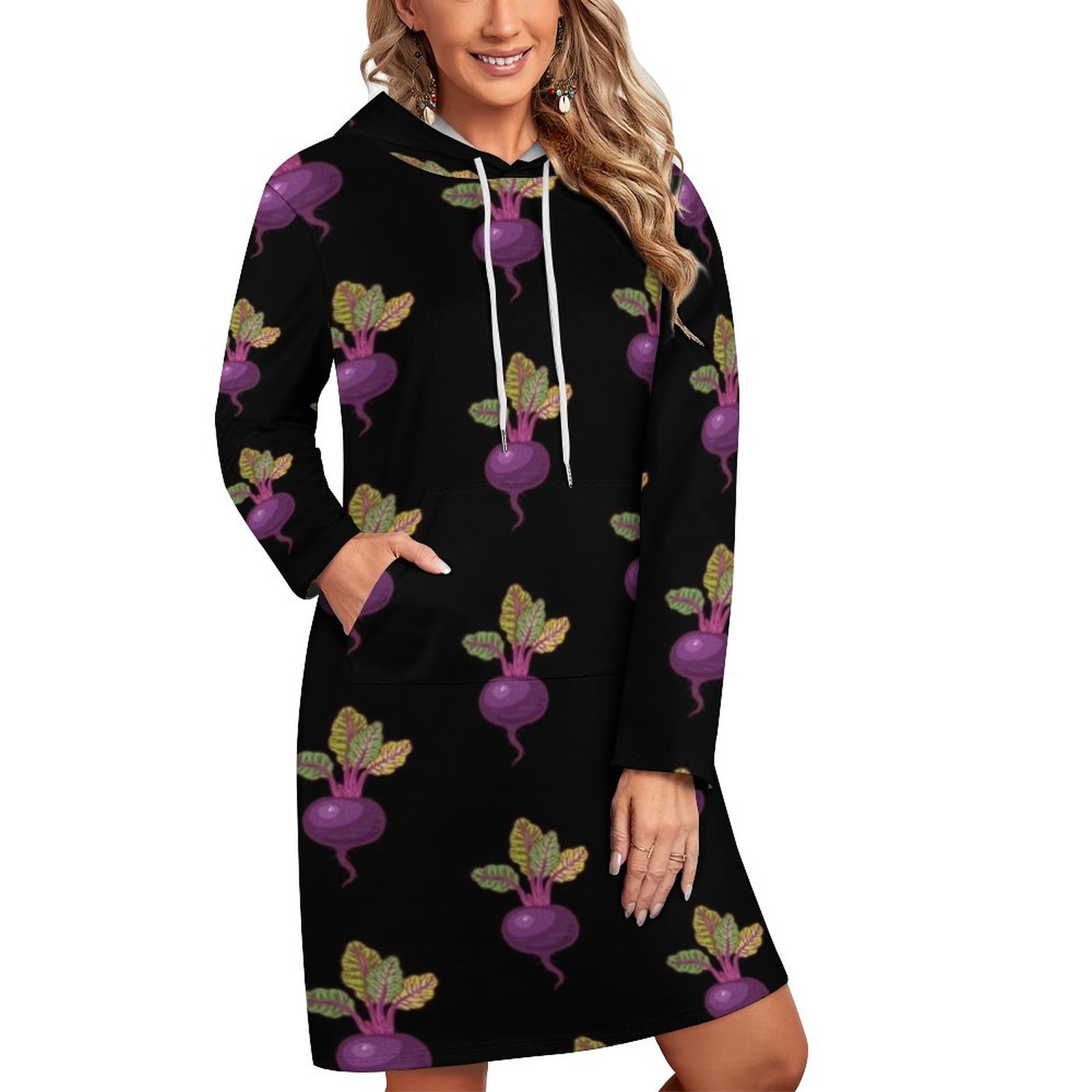 Beet Power Hooded Sweatshirt Men And Women Print Pullovers Sweatshirts ...