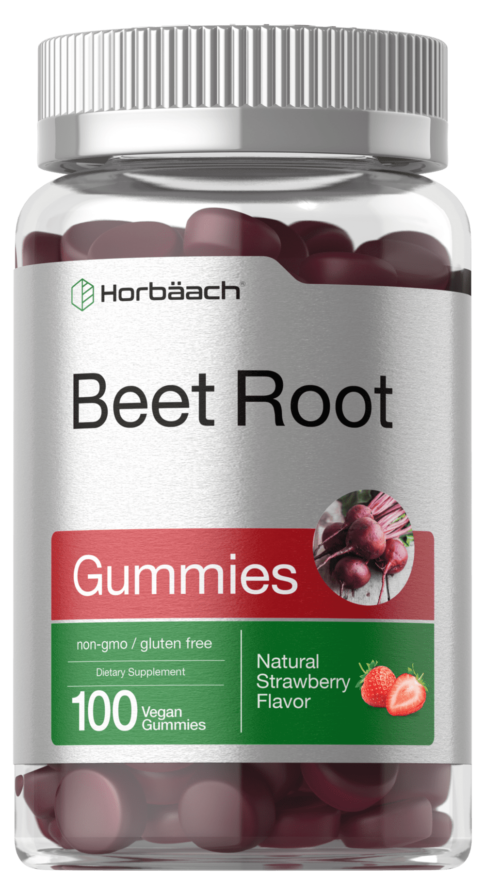 Beet Root | 6000mg | 100 Vegan Gummies | Strawberry Flavor | by ...