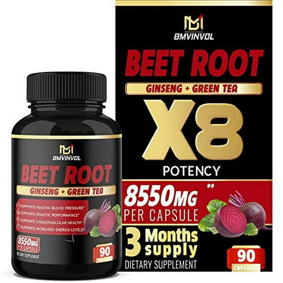 Beet Root Extract Complex 8550mg - Green Tea, Red Spinach, Ginseng ...