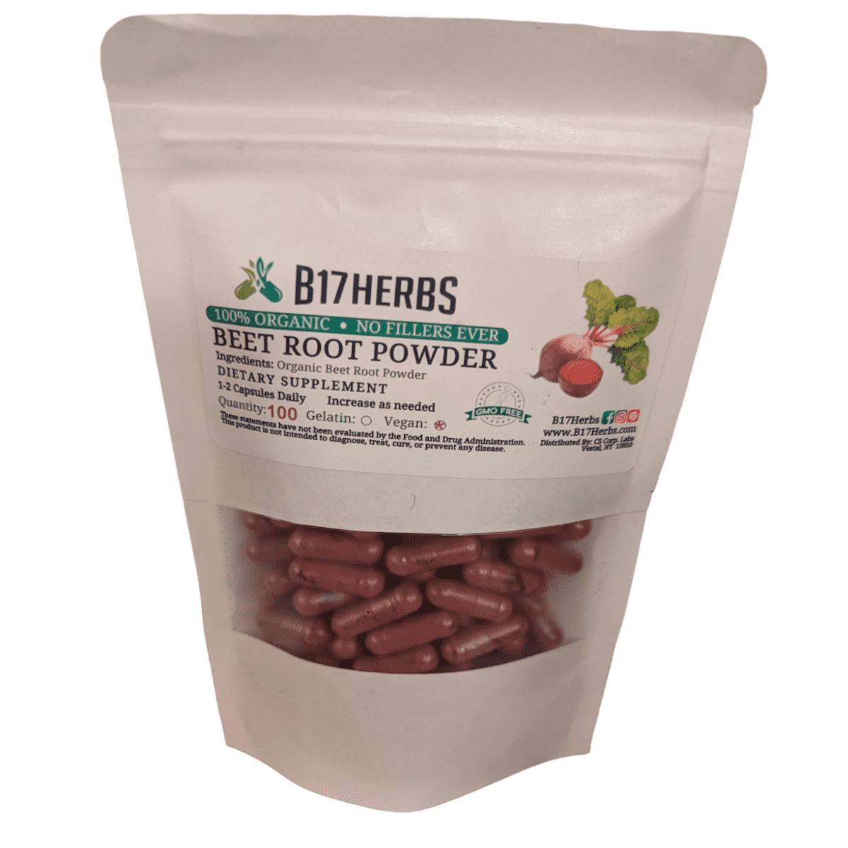 Beet Root Powder Capsules - Beta Vulgaris Rubra - Organic Superfood ...