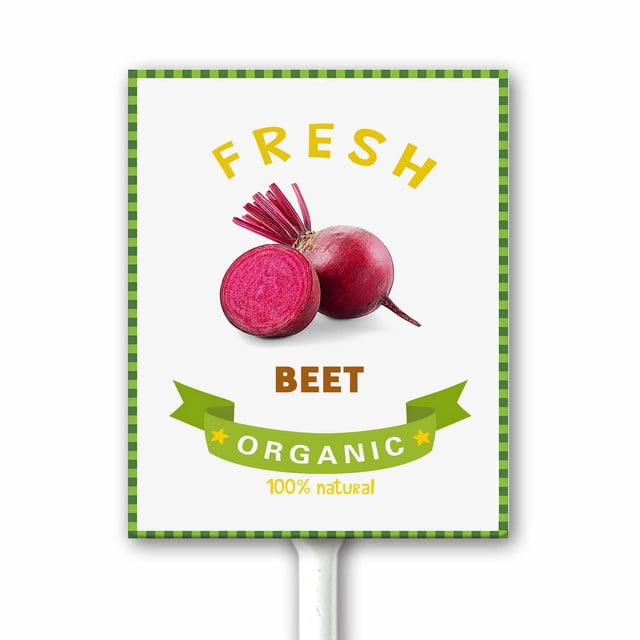 Beet Vegetable Garden Signs Metal Yard Sign With Stake Perfect for ...
