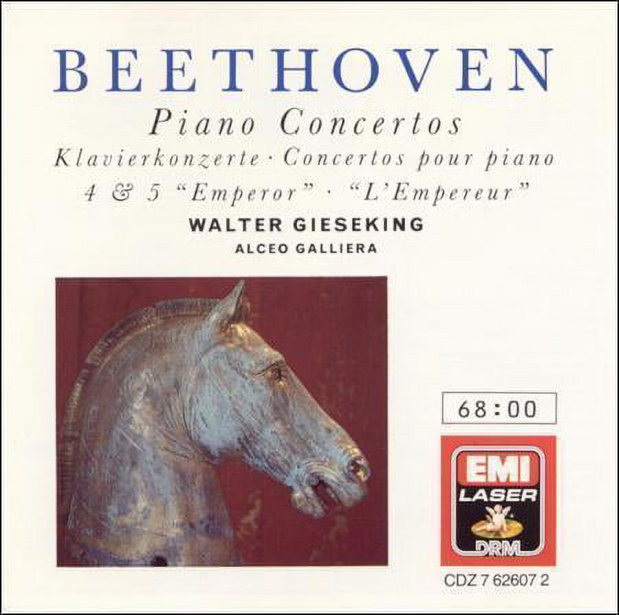 Pre-Owned - Beethoven: Piano Concertos Nos. 4 & 5 (CD, EMI Music Distribution) - Walmart.com