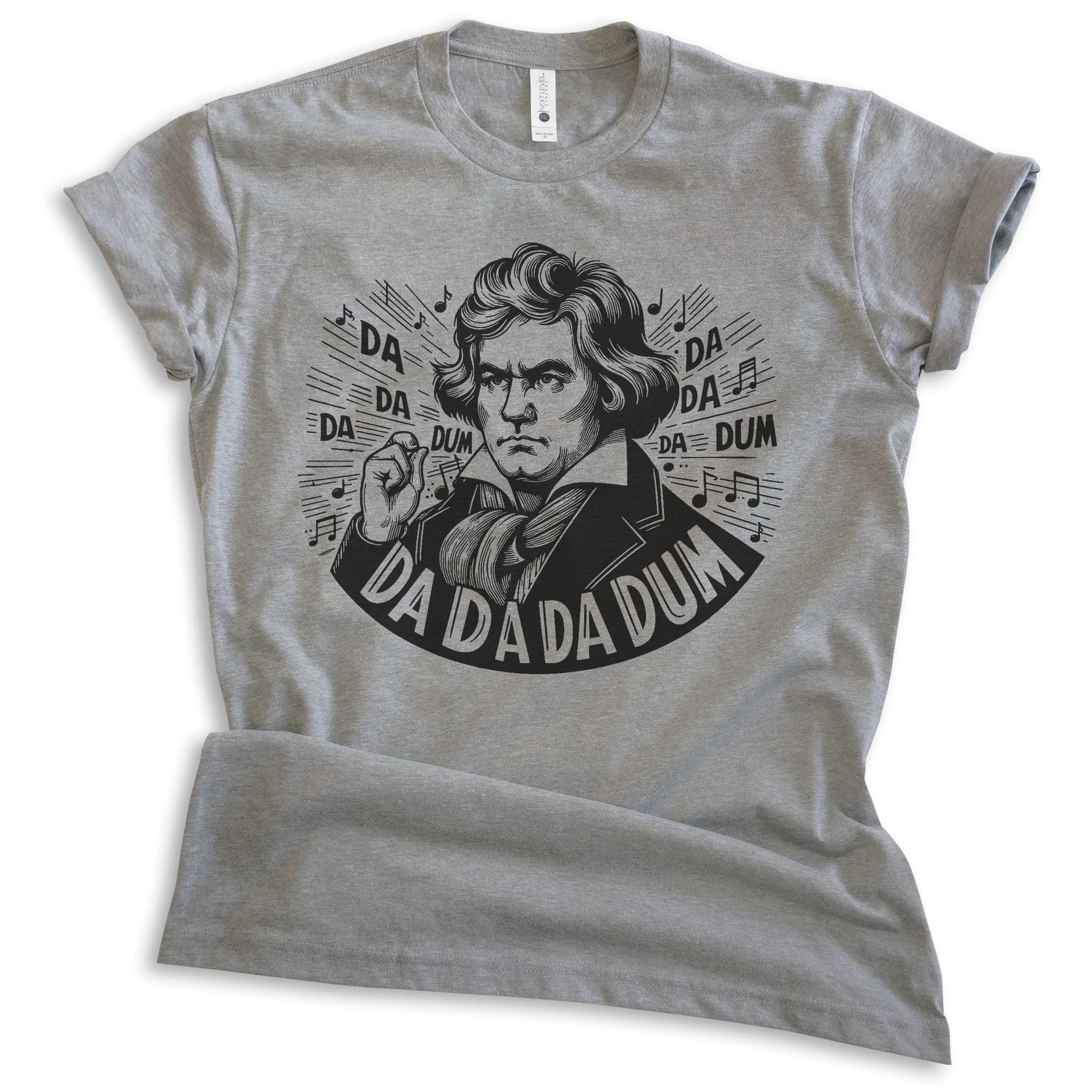 Beethoven T-shirt, Unisex Women's Men's Shirt Da Da Da Dum Ludwig Van Beethoven Composer 5th ...