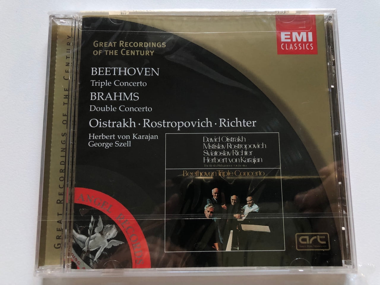 Beethoven - Triple Concerto; Brahms - Double Concerto / Oistrakh, Rostropovich, Richter, Herbert ...