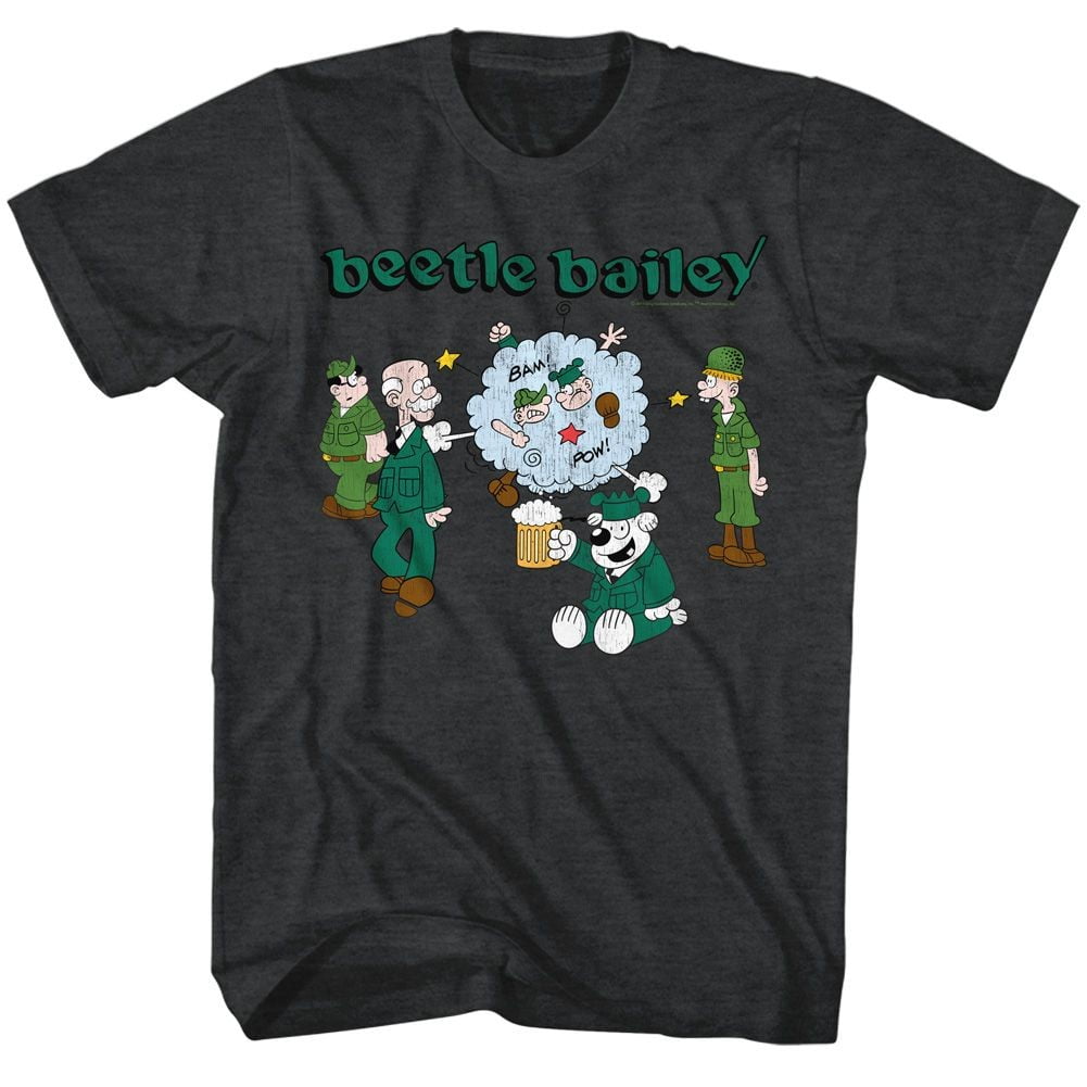 Beetle Bailey - Beetle Brawl - Short Sleeve - Heather - New - T-Shirt ...