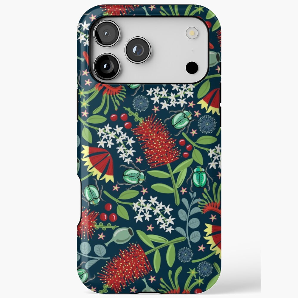 Beetle Bug Australia Flora Flower Art Case for iPhone 11 12 13 14 15 16 ...