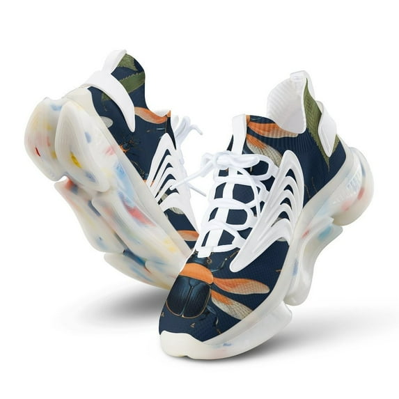 Beetle Leaf Pattern Walking Shoes for Men Woman Lightweight Tennis ...