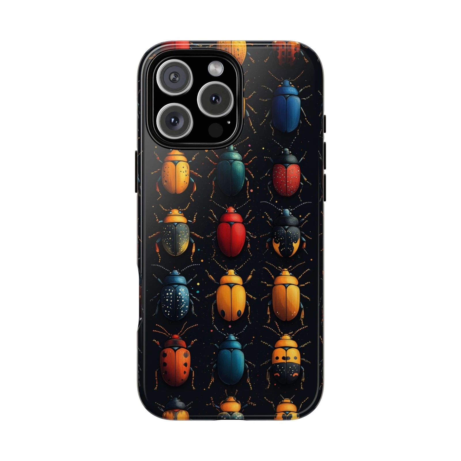 Beetle Pattern Insect Artwork Design Case for iPhone 17 to 11 Pro Max ...