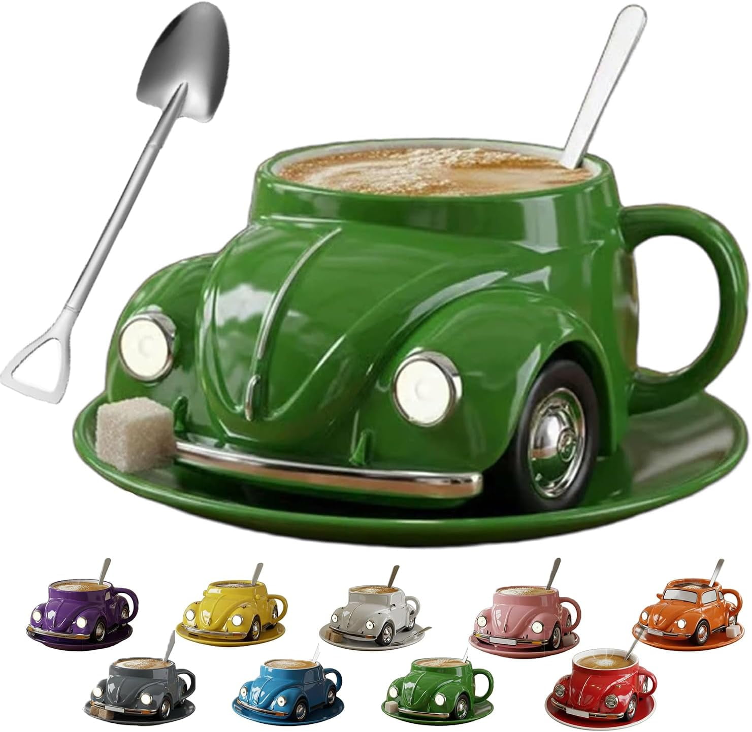 Beetle Shaped Coffee Mug,Unique Car Shaped Coffee Tea Mug,Handmade ...