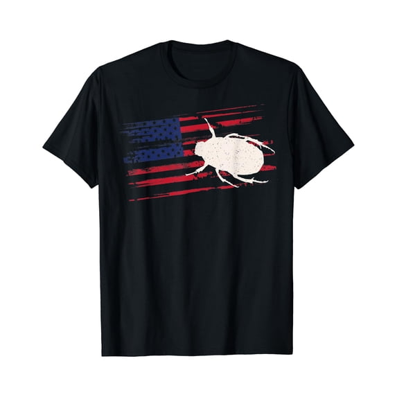 Beetle US American Flag Ladybug 4th Of July Insect USA Gift T-Shirt ...