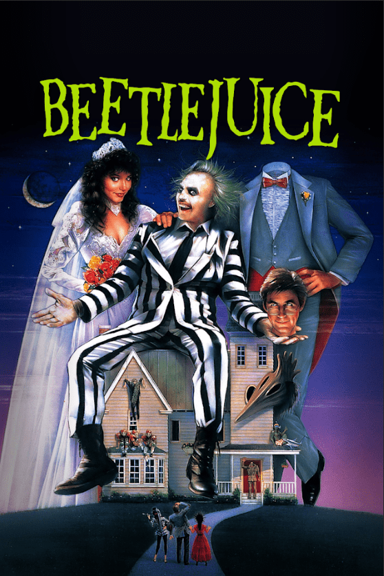 Beetlejuice 1988 Poster 24x36 Tim Burton Fantasy Comedy Classic Art