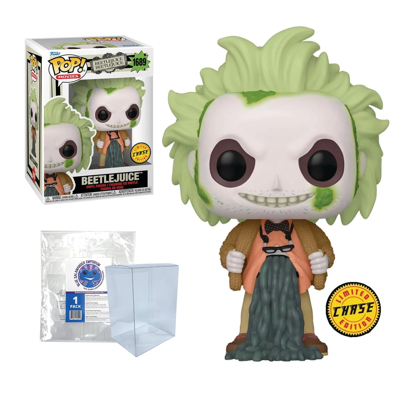 Beetlejuice 2: Beetlejuice #1689 CHASE Funko Pop + Blue Salamander ...
