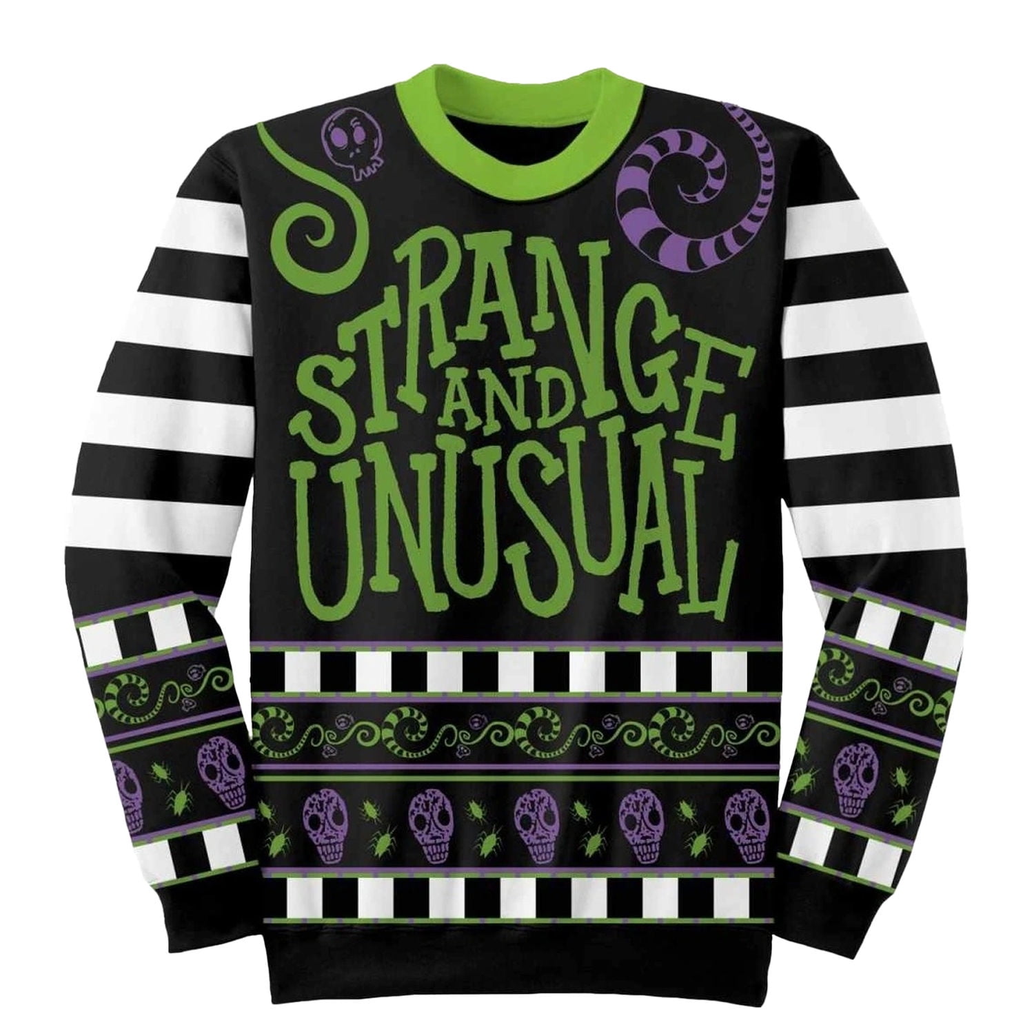Beetlejuice Adult Strange And Unusual Knitted Cardigan - Walmart.com