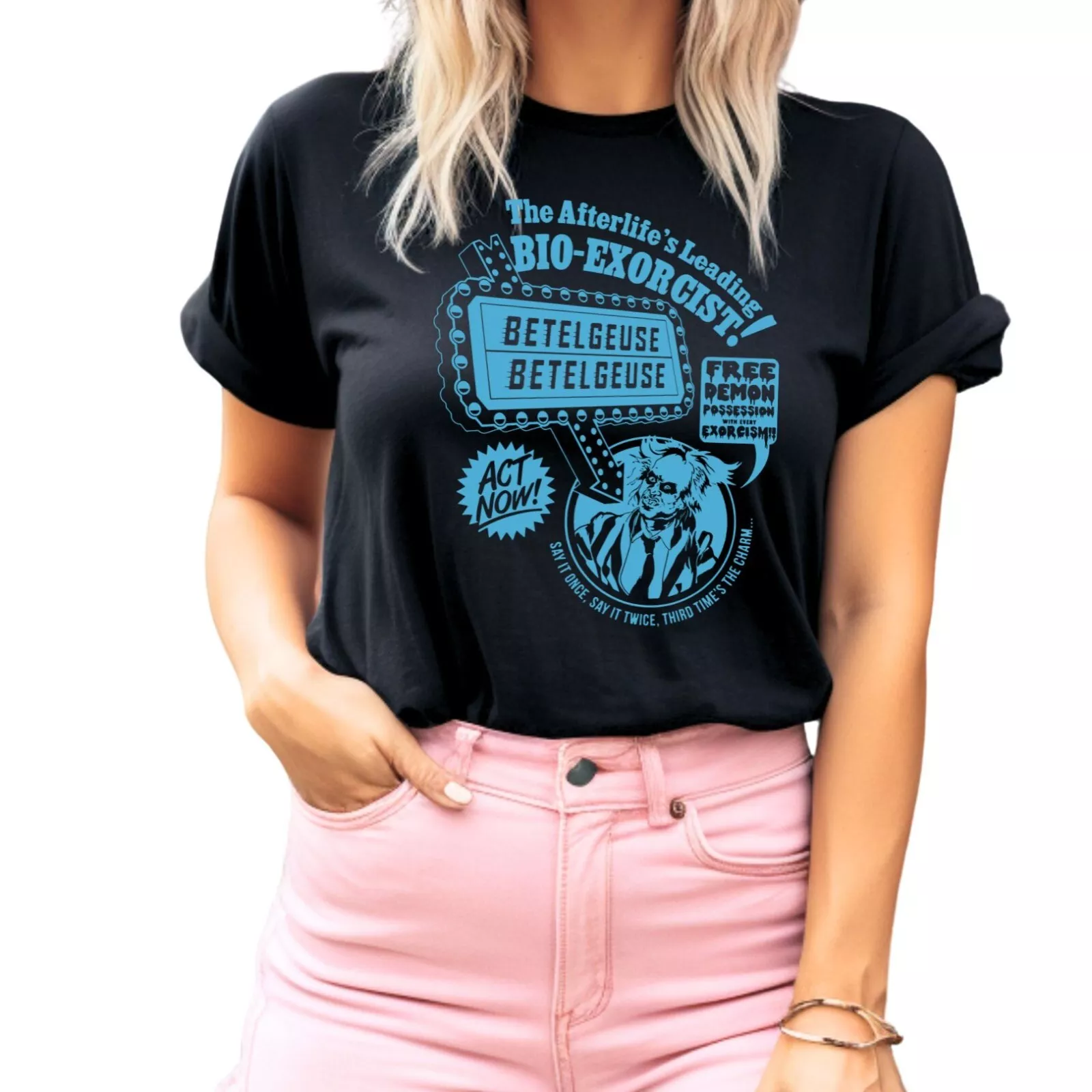 Beetlejuice Afterlife'S Leading Bio-Exorcist! Movie T-Shirt Black, S ...