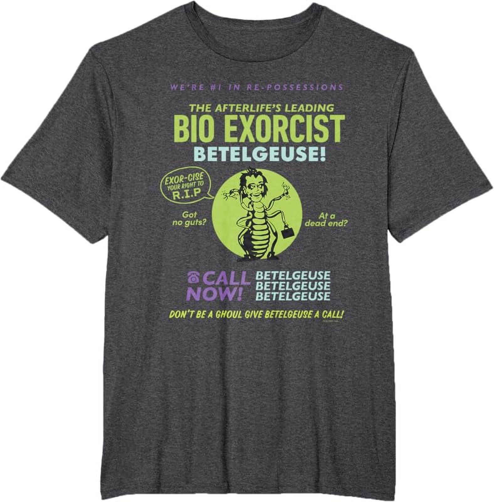 Beetlejuice Afterlife's Leading Bio Exorcist Betelgeuse Ad T-Shirt ...