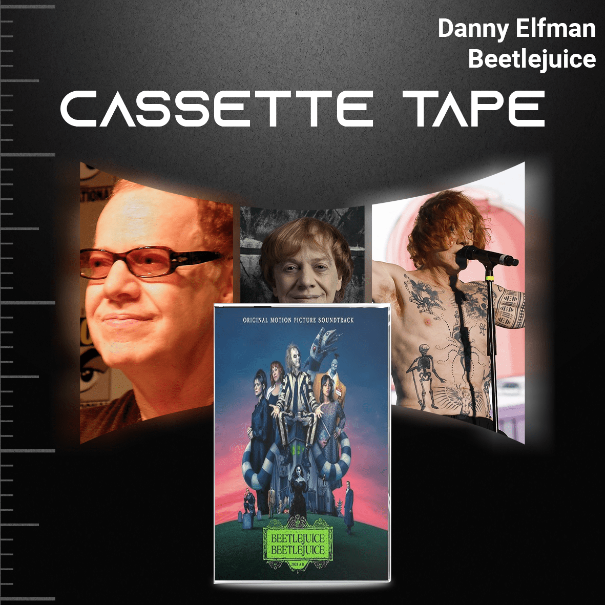 Beetlejuice Album Fan-made - Danny Elfman Vintage Cassette Tape ...