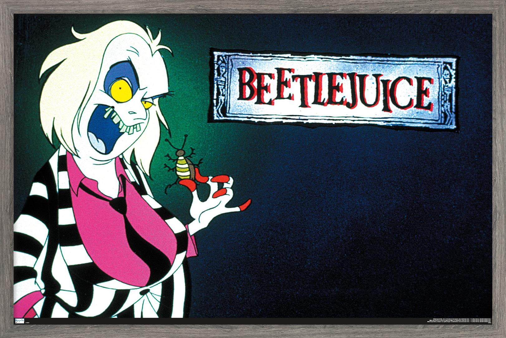 Beetlejuice: Animated - Key Art Wall Poster, 14.725" x 22.375" Framed ...