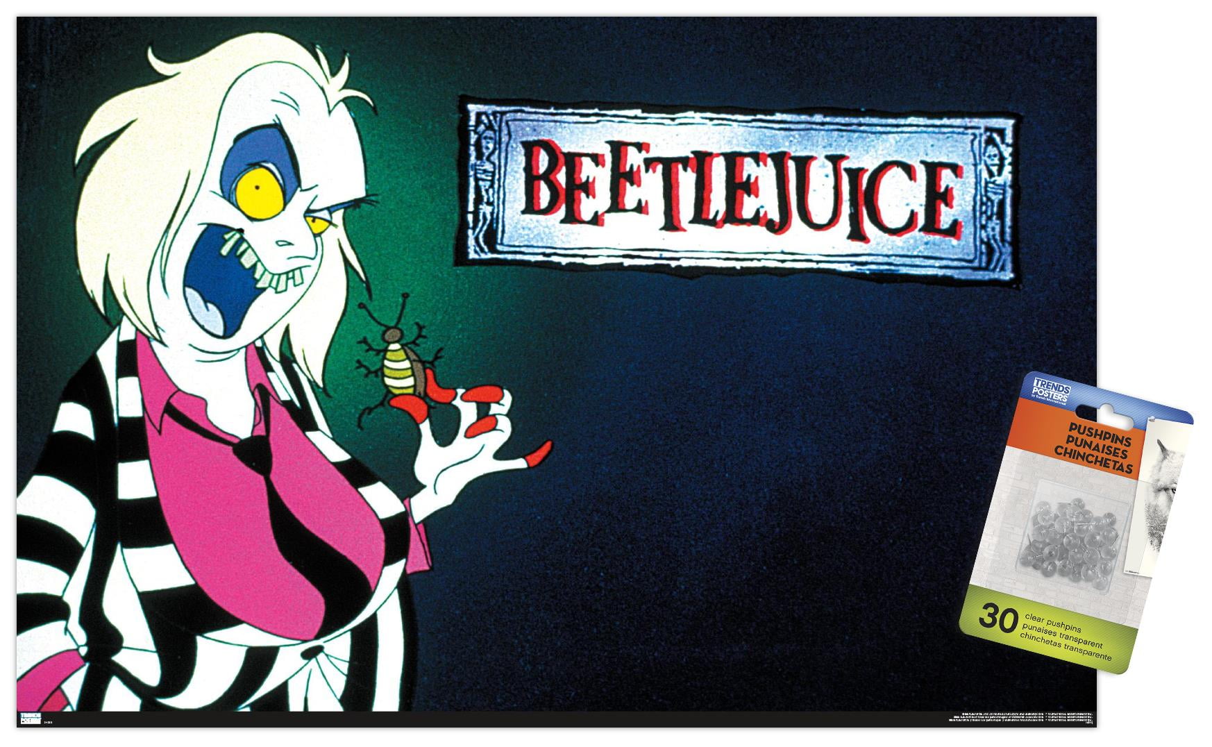 Beetlejuice: Animated - Key Art Wall Poster with Push Pins, 14.725" x ...