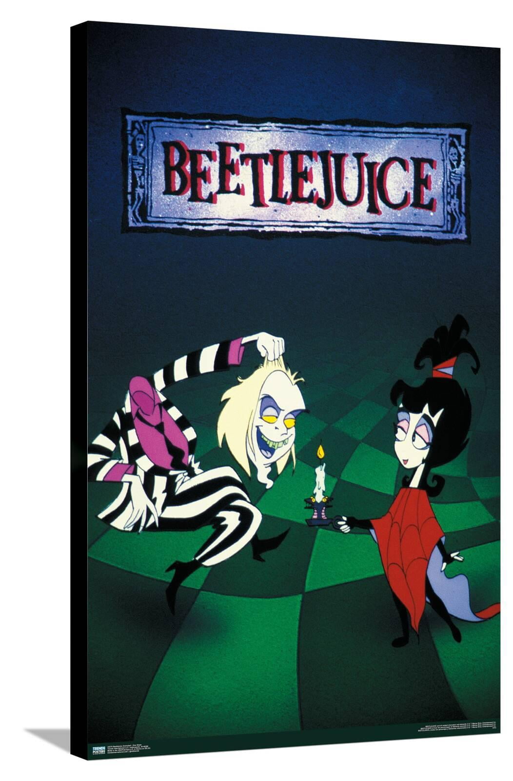 Beetlejuice: Animated - One Sheet Canvas Wall Poster, 22.375" x 34 ...