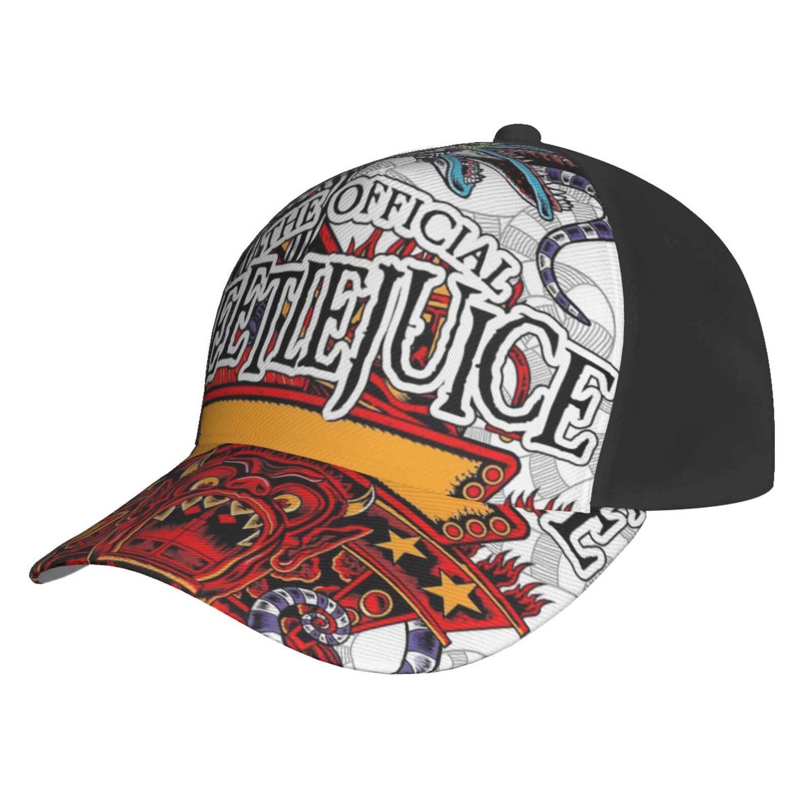 Beetlejuice Baseball Cap Unisex Snapback Hip Hop Hats Cool Adjustable ...