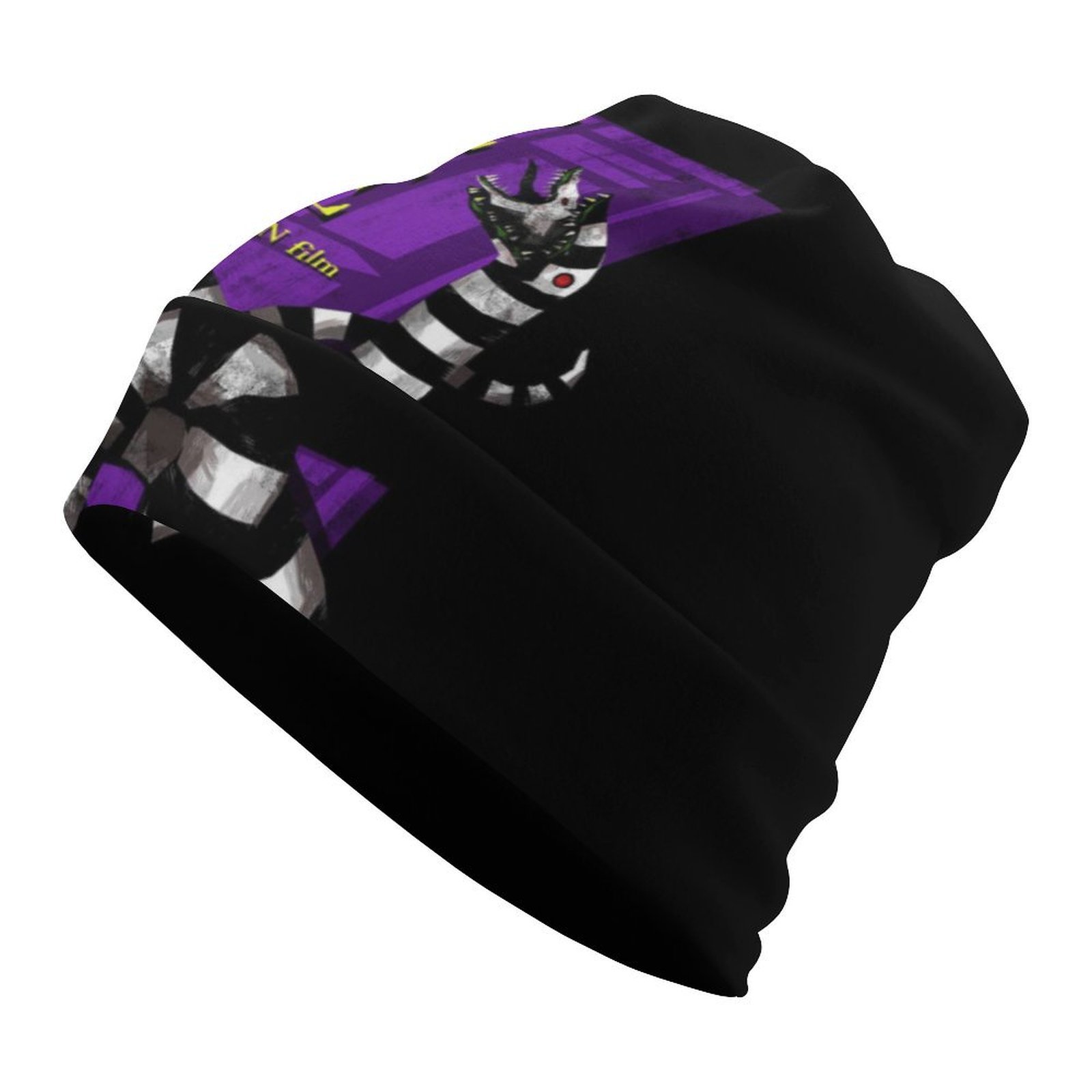 Beetlejuice Beanie Hat Print Slouchy Hat Soft Elastic Warm Headwear ...