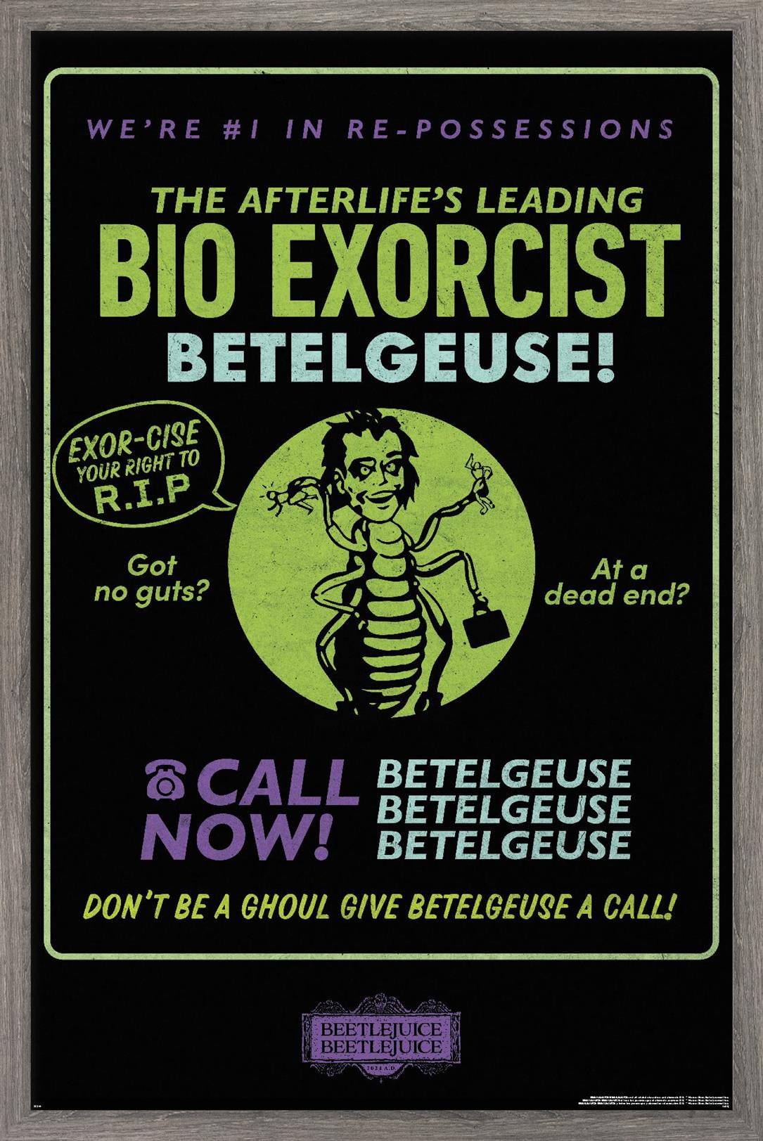 Beetlejuice Beetlejuice - Bio Exorcist Wall Poster, 14.725" x 22.375 ...